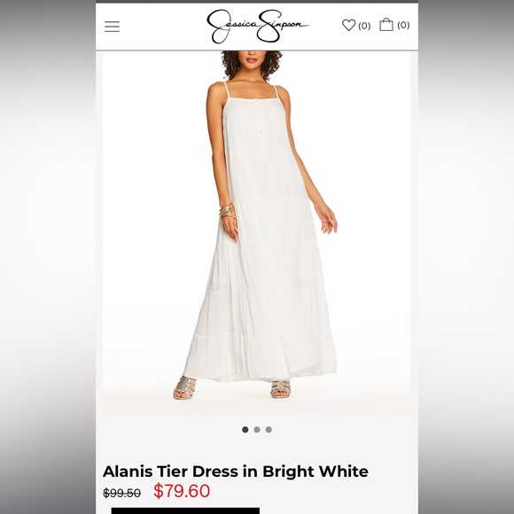 Jessica Simpson | Dresses | Jessica Simpson White Maxi Dress | Poshmark